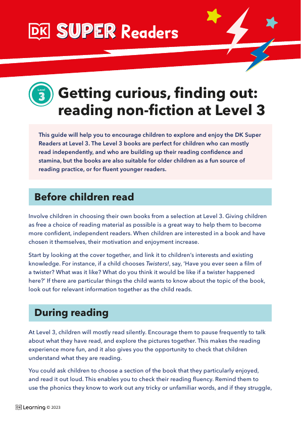 Level 3 Reading Guidance