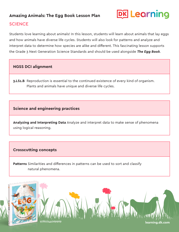 The Egg Book Grade 3 Lesson Plan