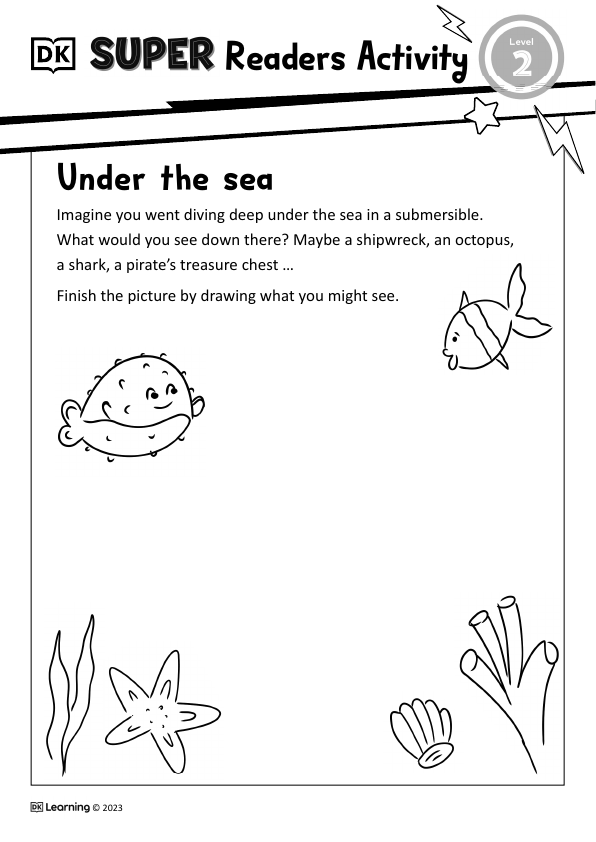 Level 2 Under The Sea Activity Sheet