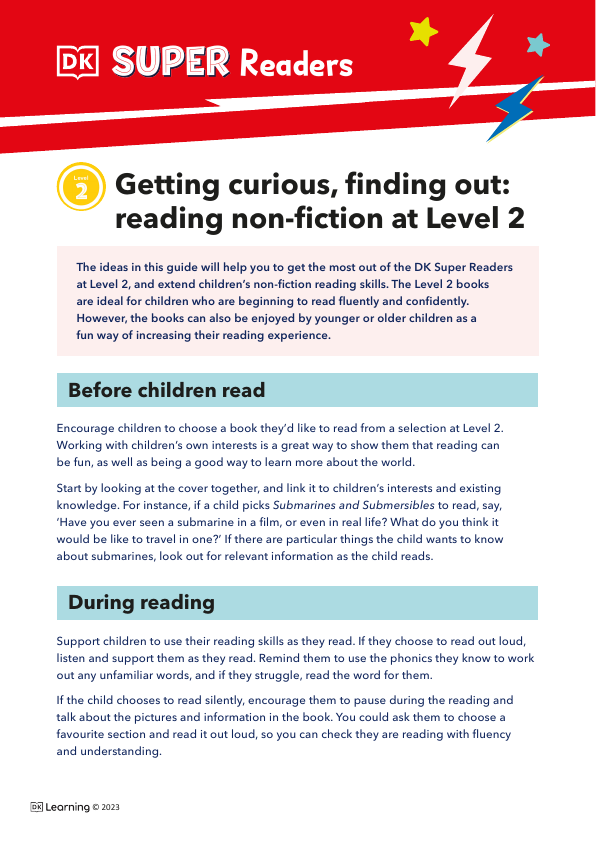 Level 2 Reading Guidance