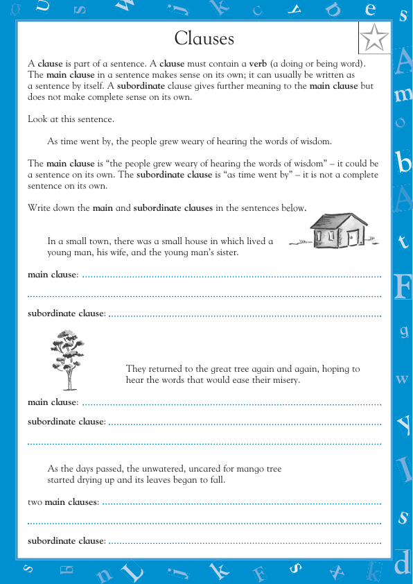 Free DKfindout! Worksheet: English: Clauses