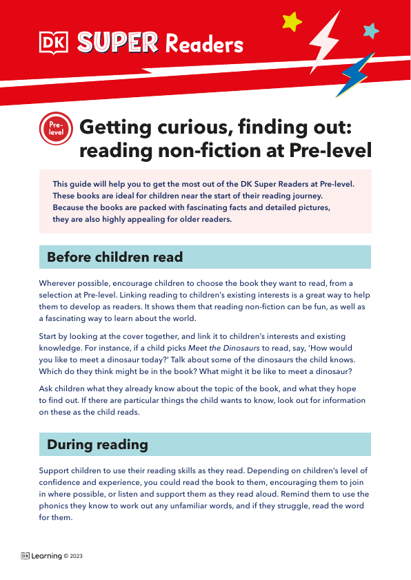 Pre-level Reading Guidance
