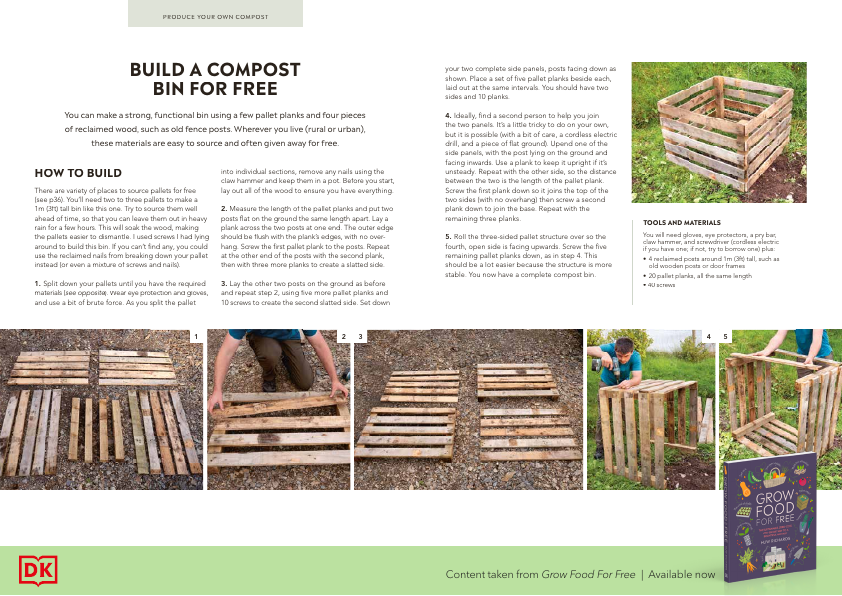 How to Make a Compost Bin Activity Sheet