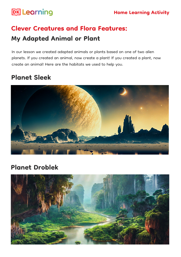 Home Learning Sheets