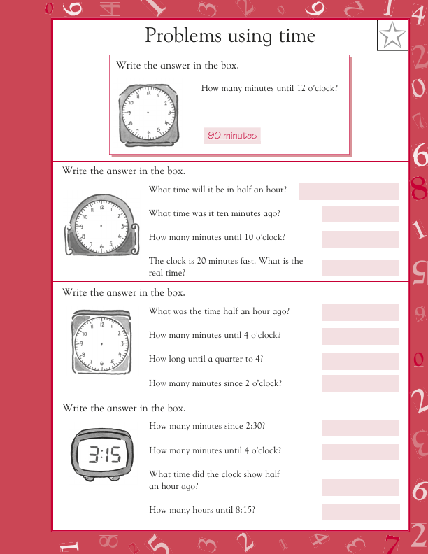 Free DKfindout! Worksheet Math: Time
