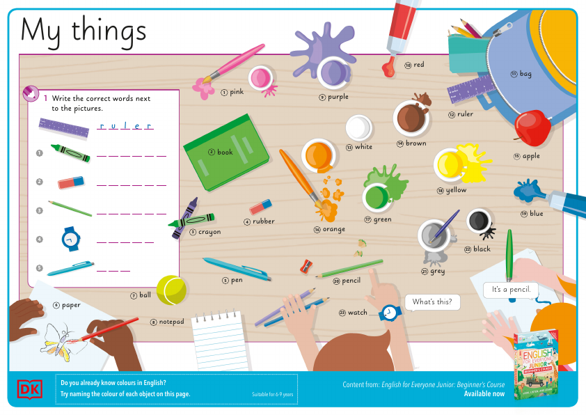 English for Everyone Junior Activity Sheet