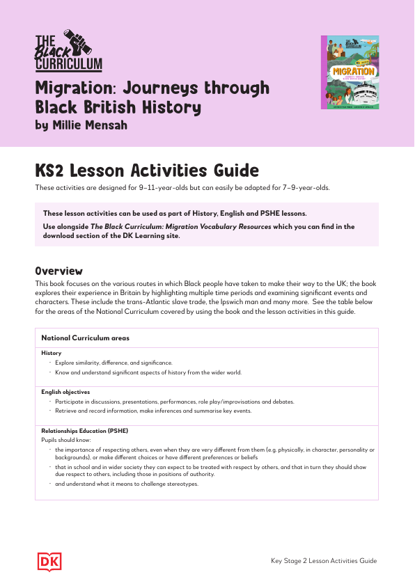 The Black Curriculum: Migration KS2 Lesson Activities Guide