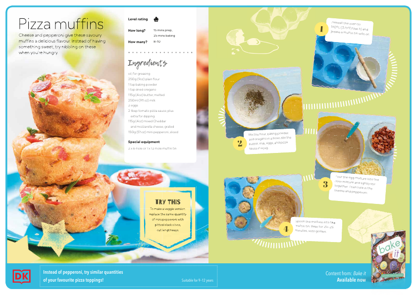 Pizza Muffins Recipe Activity Sheet