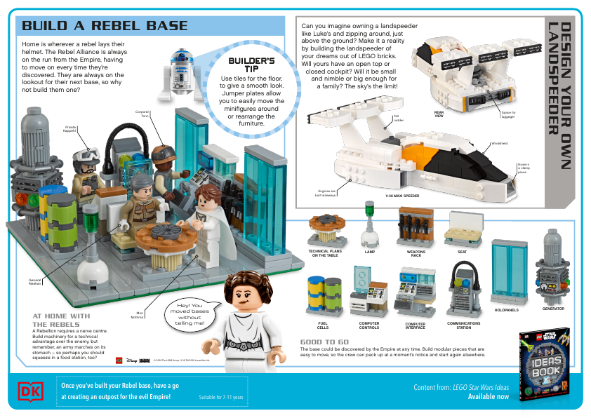 LEGO Star Wars Build Ideas activity sheet