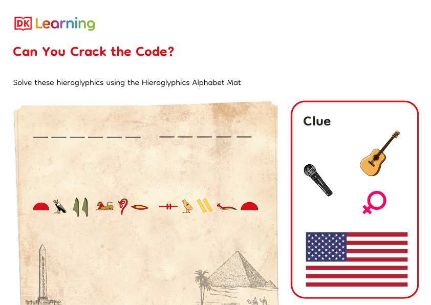 Can You Crack the Code? Activity Sheets