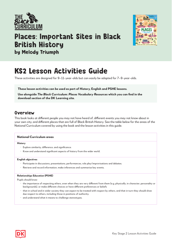 The Black Curriculum: Places KS2 Lesson Activities Guide