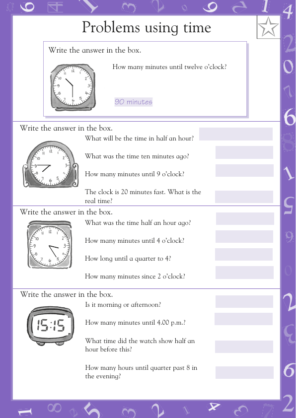 Free DKfindout! Worksheet: Maths: Time