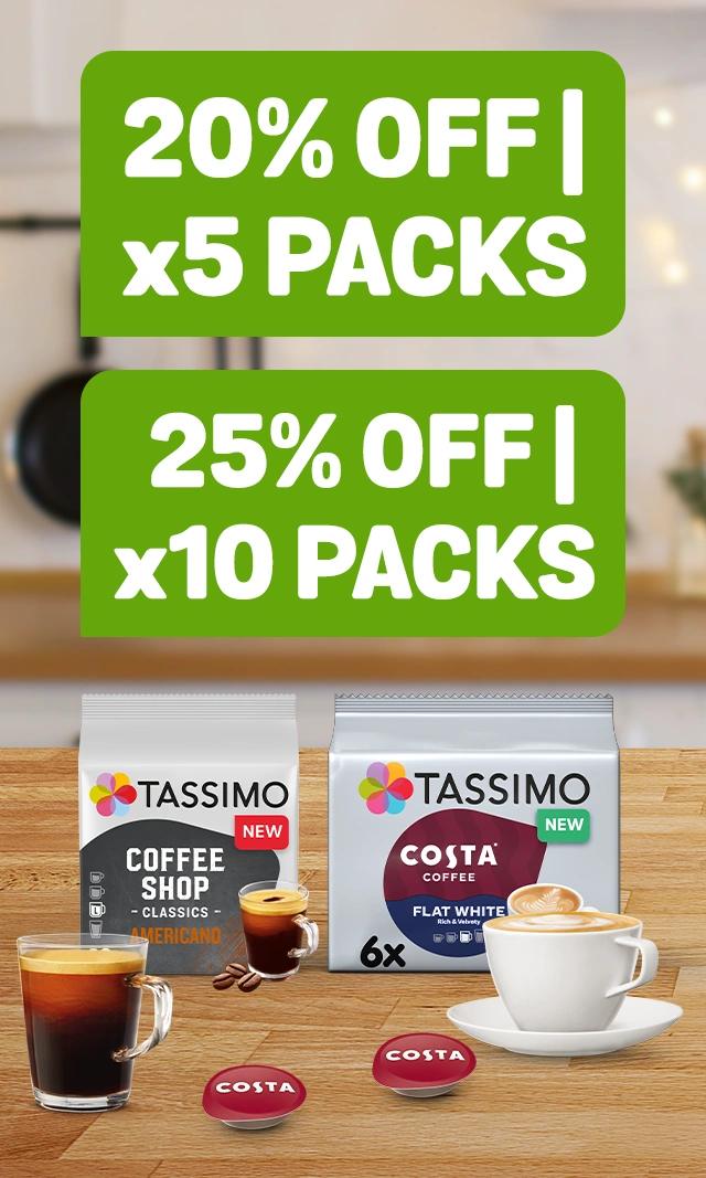 Latte coffee pods & T-DISCs | Shop online now! | TASSIMO