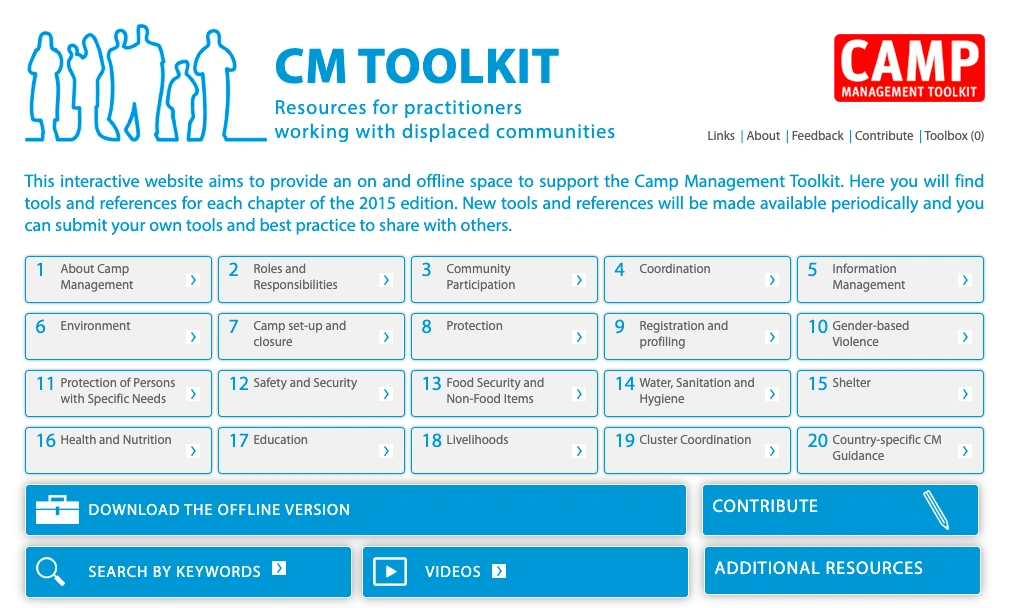 Camp Management Toolkit - Emergency Toolkit - The MHPSS Network