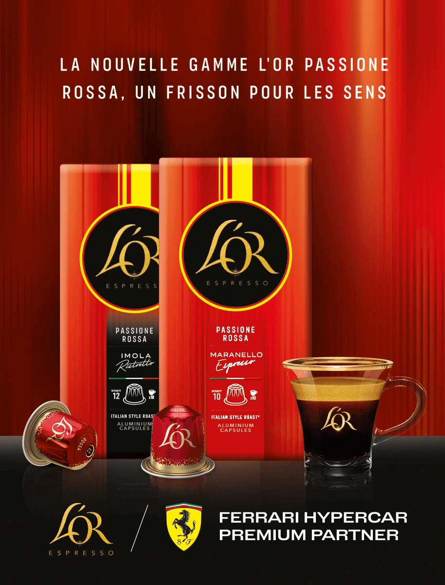 L'OR Lungo Maranello | 10 capsules de café | Intensité 8