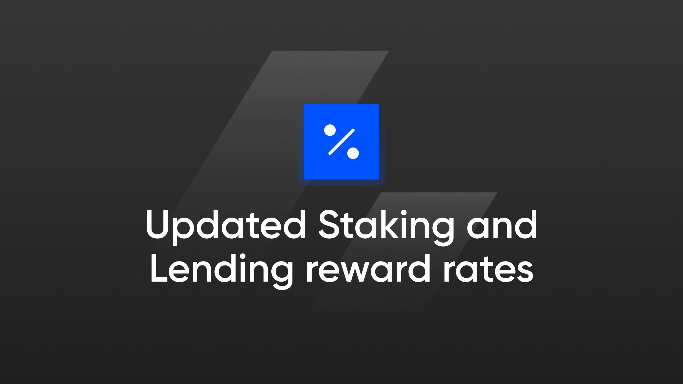 Updated Staking and Lending reward rates | Bitvavo.com