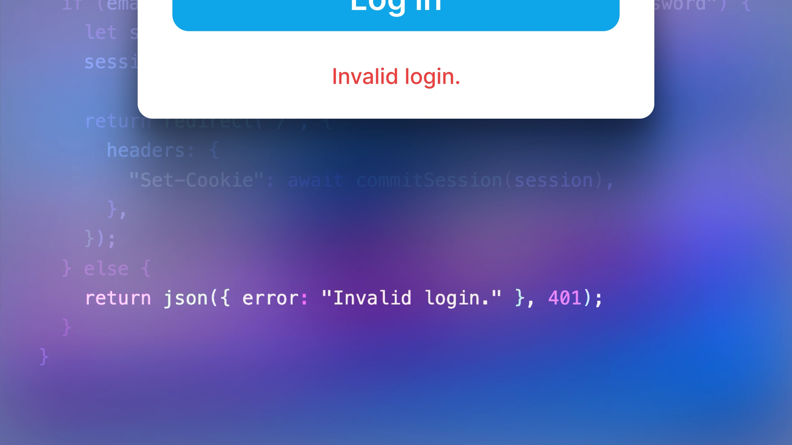 Adding Error Messages To The Login Form Ship An App With Remix