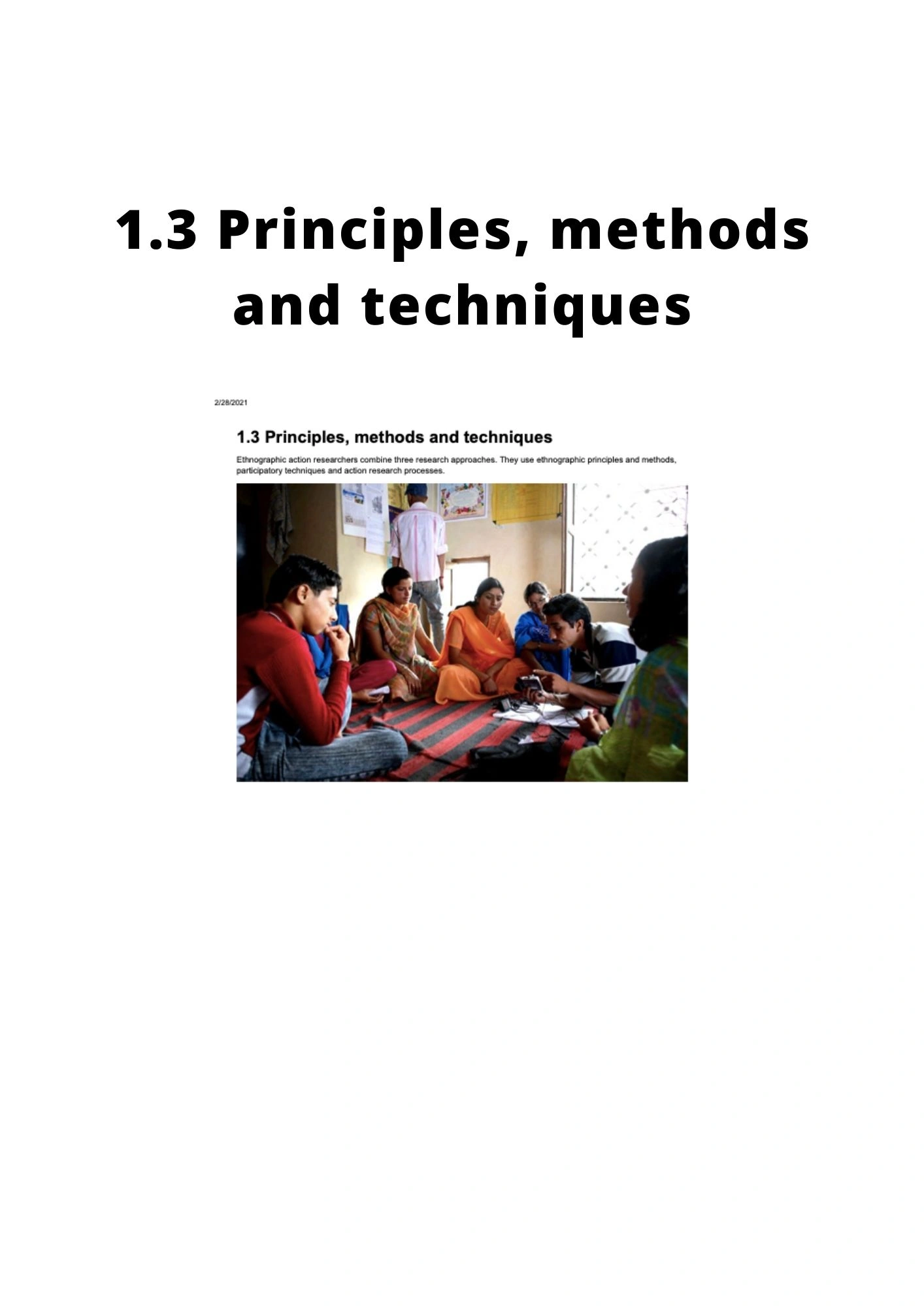 1.3 PRINCIPLES, METHODS AND TECHNIQUES - IASC MHPSS M&E FRAMEWORK MOV ...