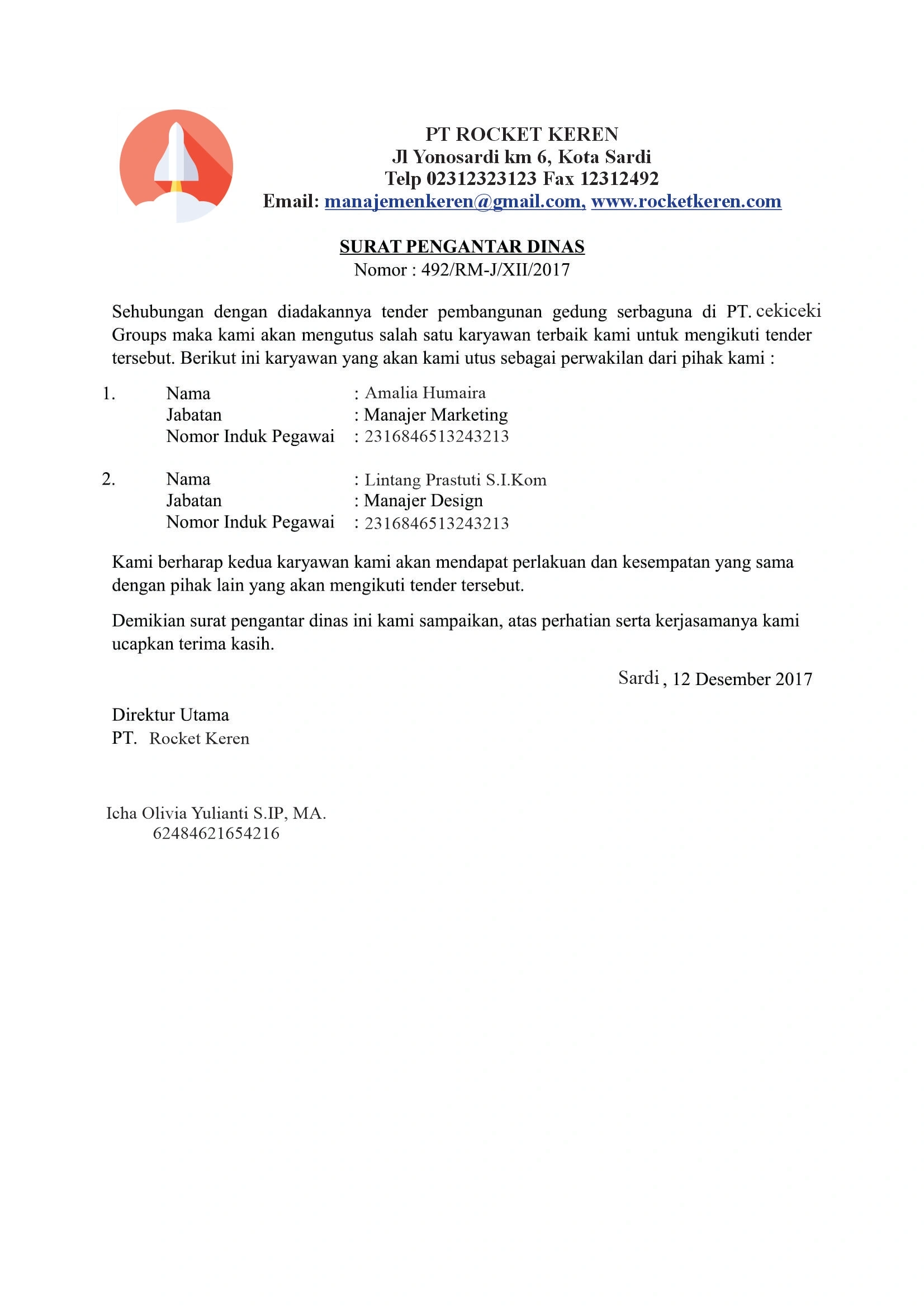 Contoh Surat Dinas yang Baik dan Benar (Gratis Template) - Jobstreet Indonesia