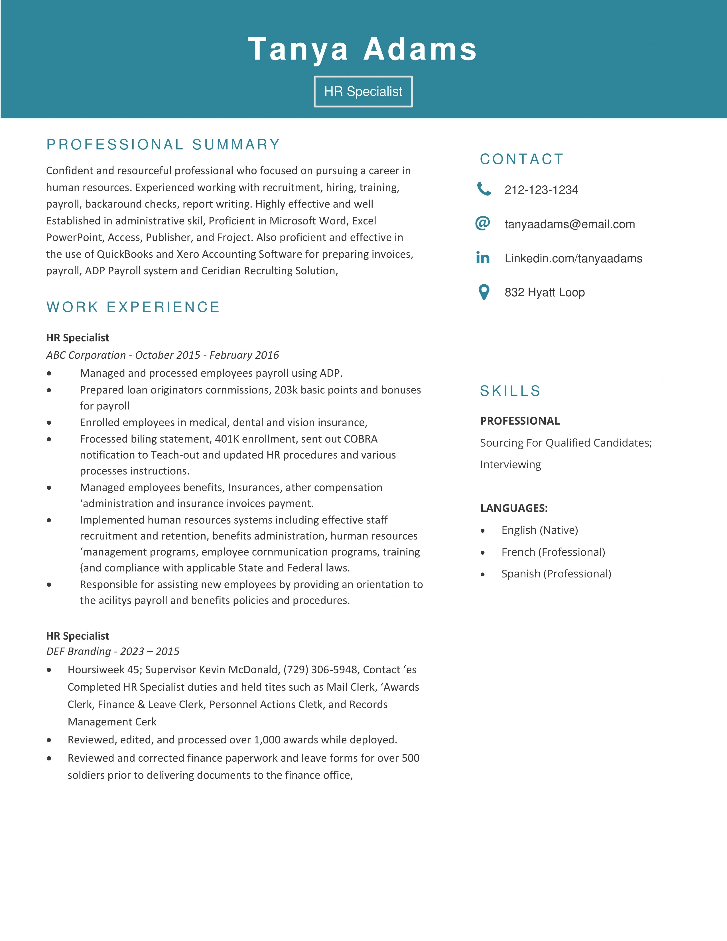 15 Contoh CV Bahasa Inggris dan Cara Membuatnya - Jobstreet Indonesia