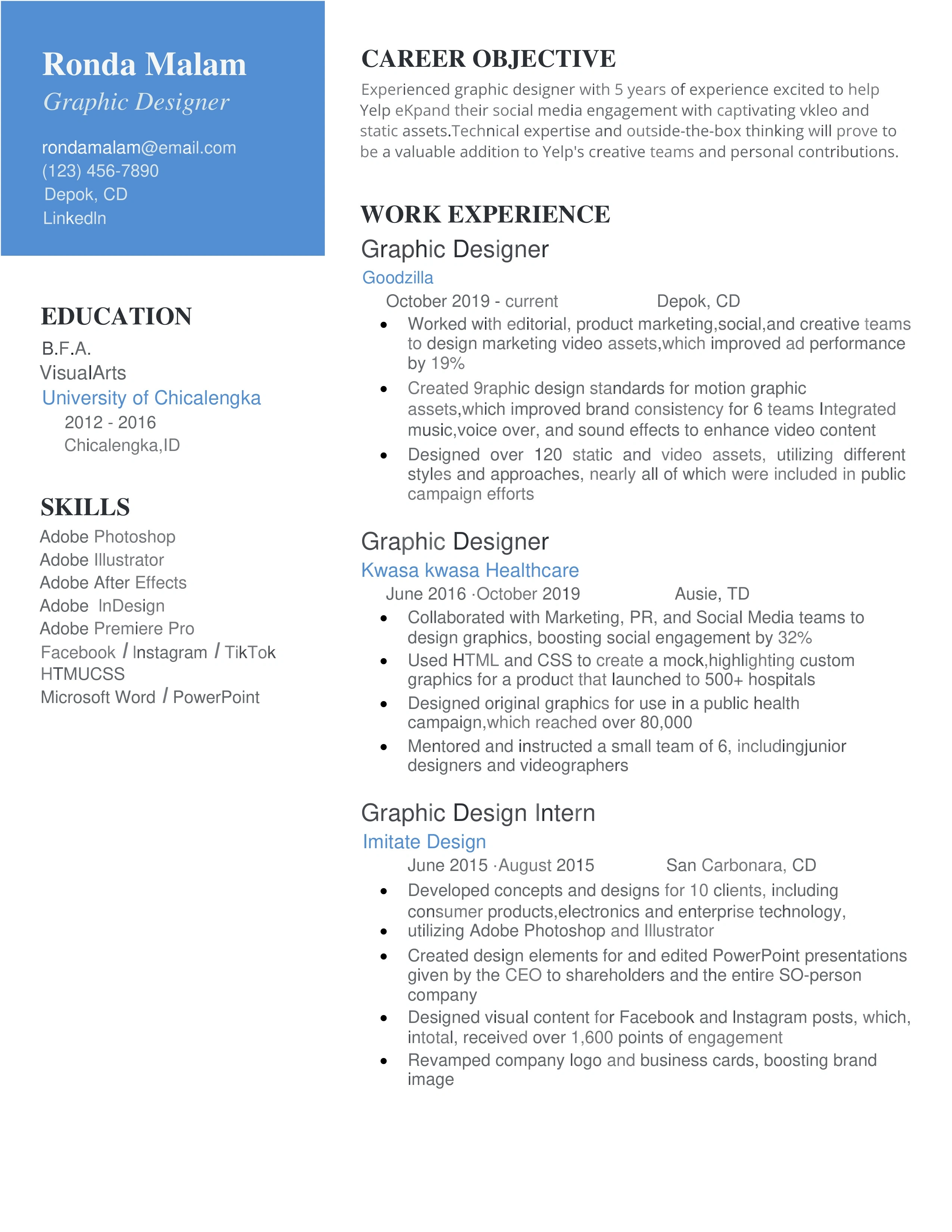 15 Contoh CV Bahasa Inggris dan Cara Membuatnya - Jobstreet Indonesia