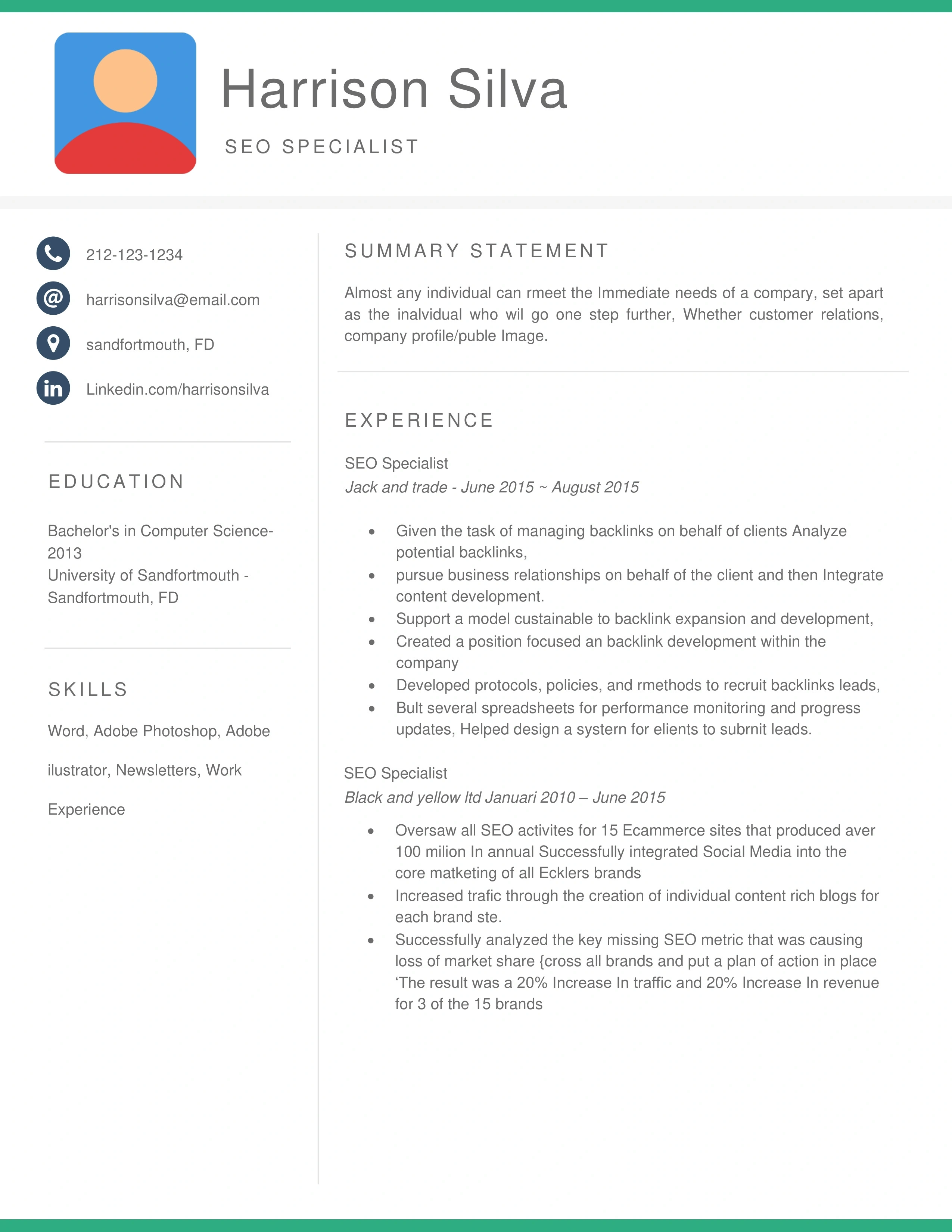 15 Contoh CV Bahasa Inggris dan Cara Membuatnya - Jobstreet Indonesia