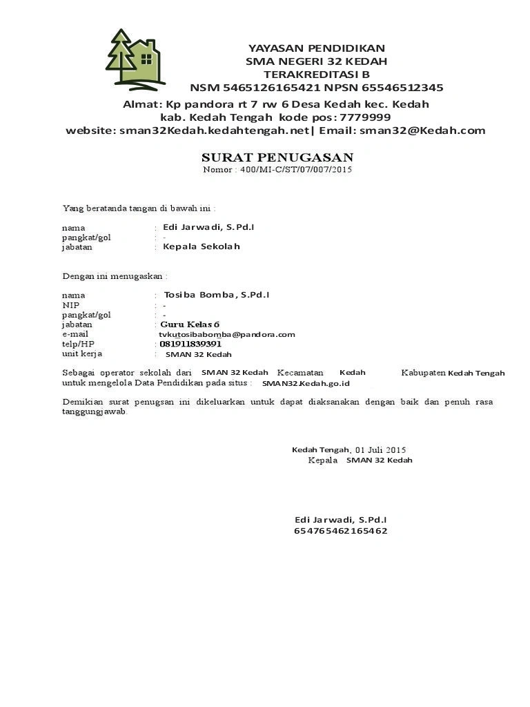 Contoh Surat Dinas yang Baik dan Benar (Gratis Template) - Jobstreet ...