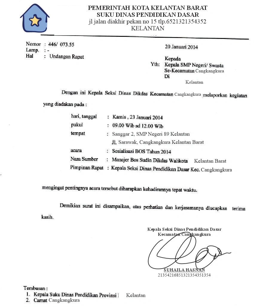 Contoh Surat Dinas yang Baik dan Benar (Gratis Template) - Jobstreet ...