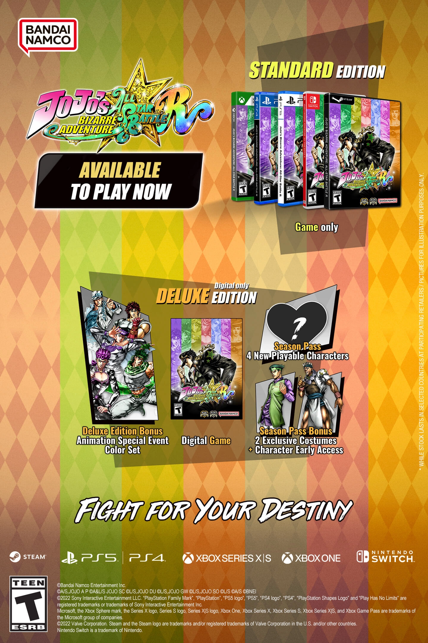 JoJo's Bizarre Adventure: All-Star Battle R | Bandai Namco ...