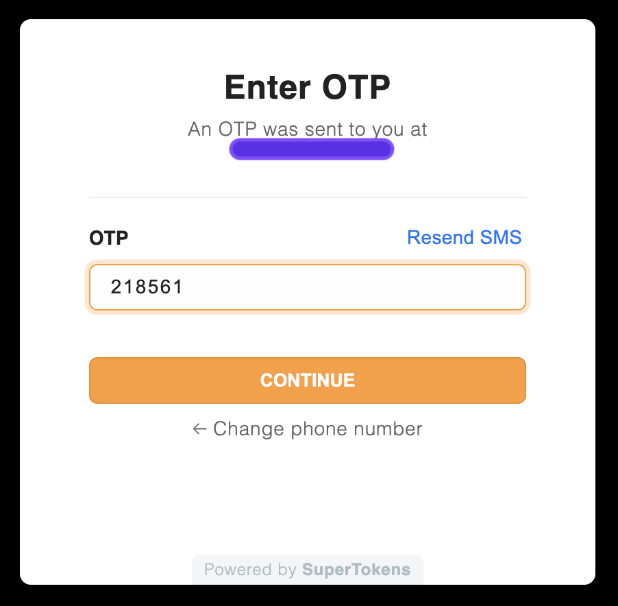 Next Js Passwordless Authentication With Supertokens And Twilio