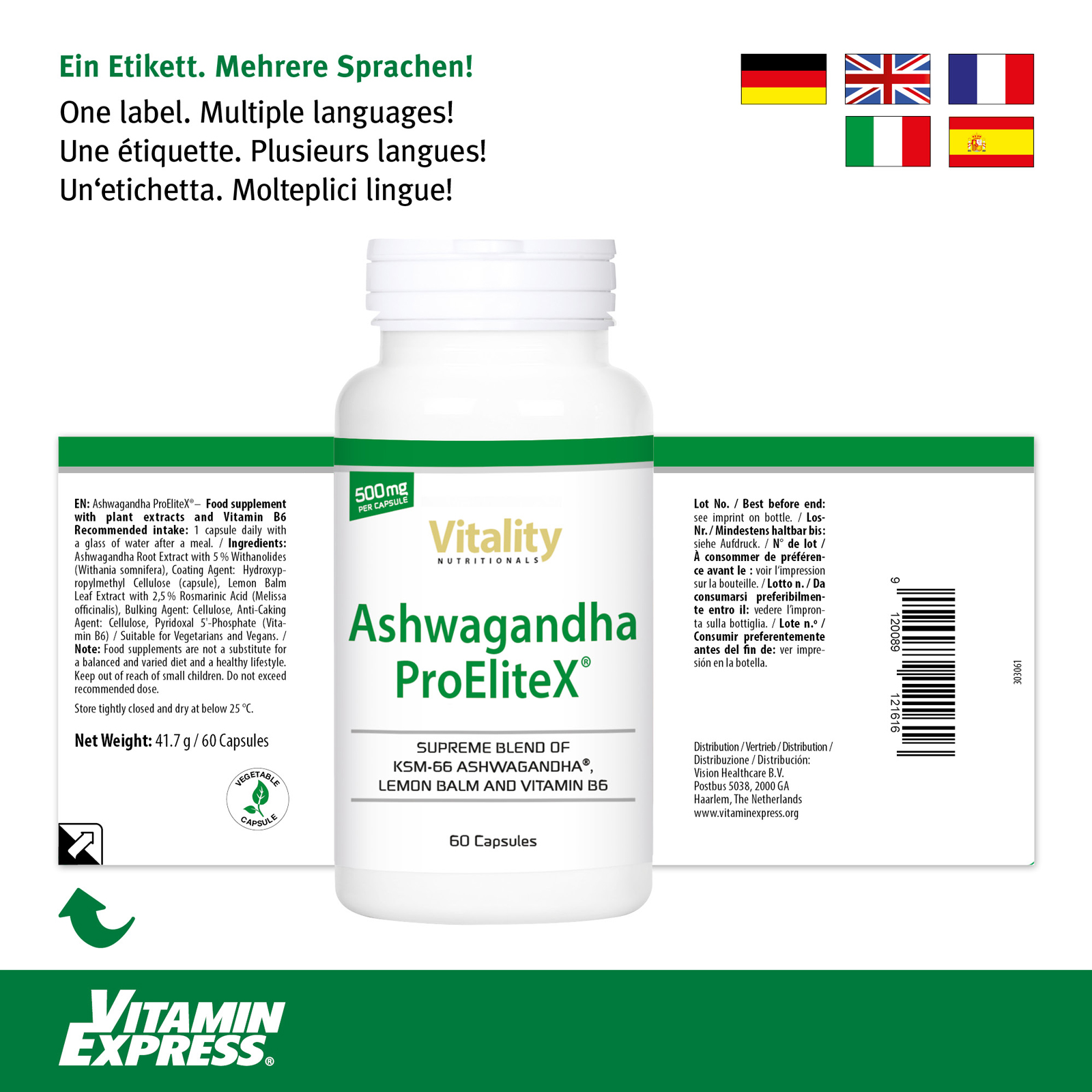 Ashwagandha ProEliteX® - high-dose Ashwagandha | VitaminExpress