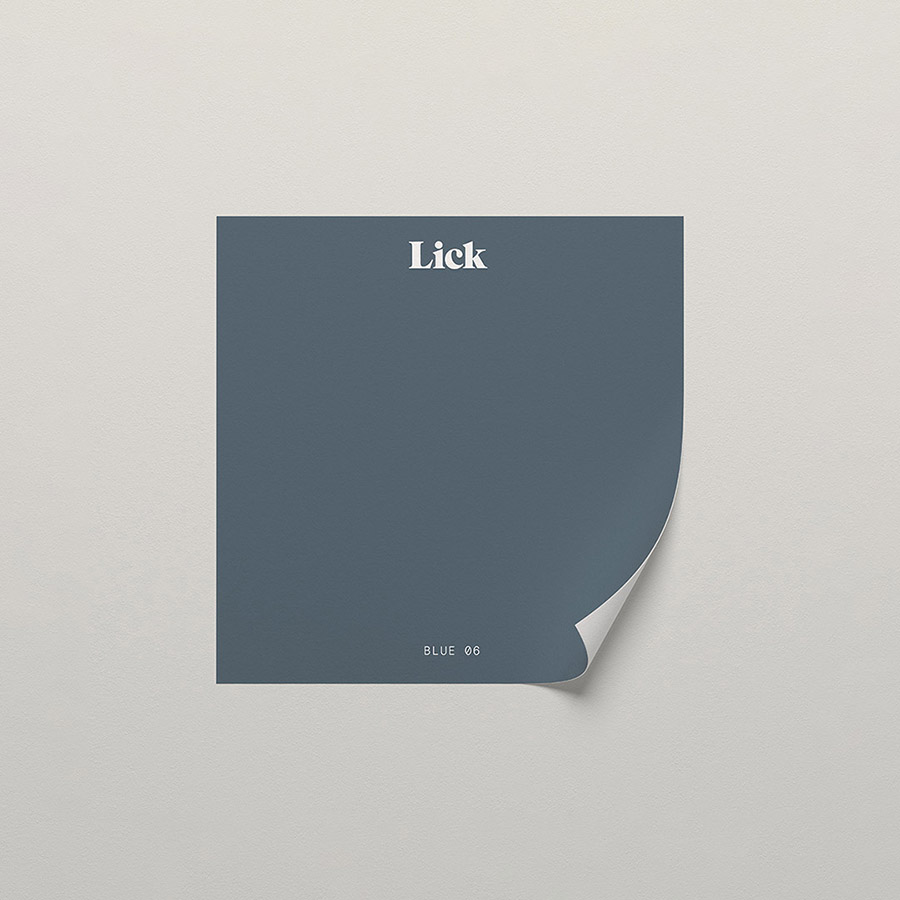 Blue 06: Deep Slate Blue Paint - Peel & Stick Paint Sample | Lick
