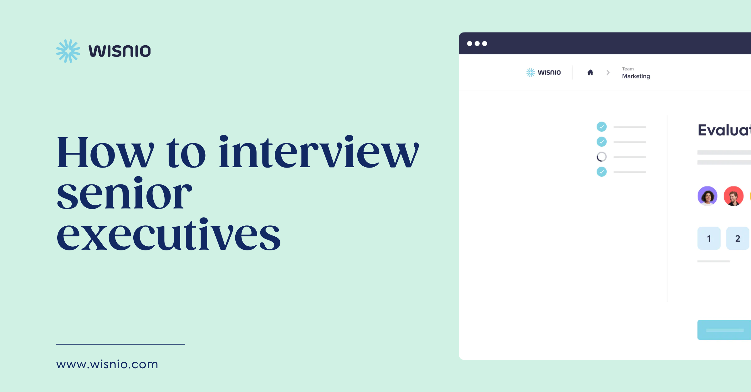 How to interview senior leaders | Wisnio
