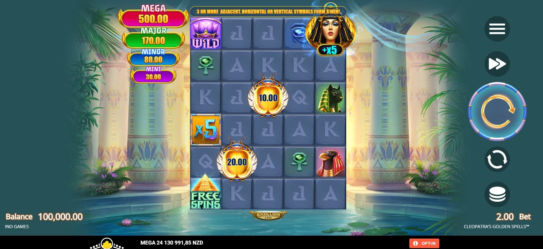 Play Top 10 Cleopatra Slots at LeoVegas New Zealand