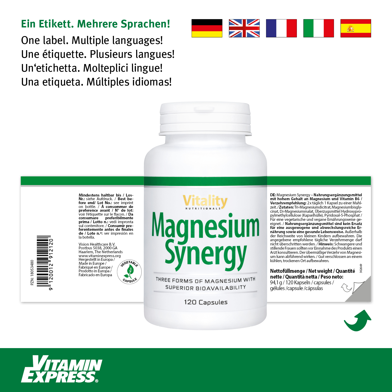 Order Magnesium Synergy | Vitaminexpress