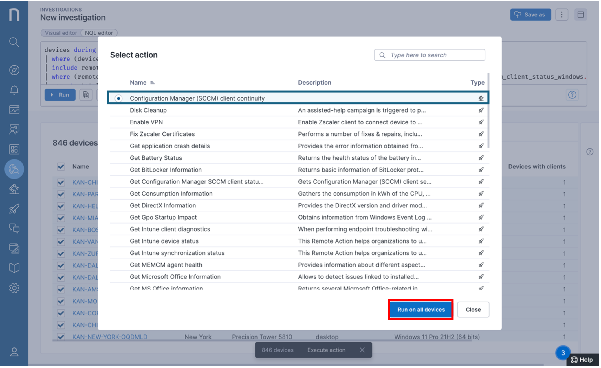 How To Automate The Continuity Of Your Configuration Manager Sccm Client Health With Nexthink