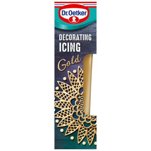Gold Decorating Icing - Decorating Icings | Dr. Oetker