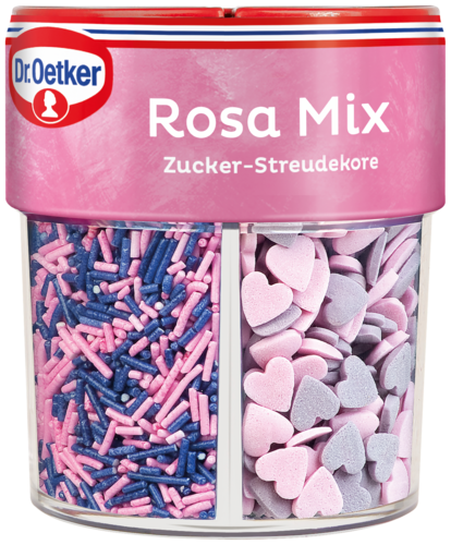 Rosa Mix Streudekor 84g - Dekor zum Auflegen | Dr. Oetker