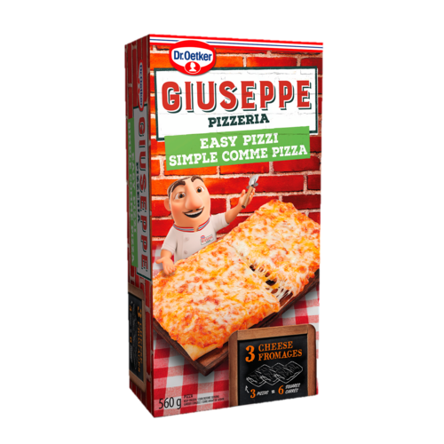 Giuseppe Pizzeria Easy Pizzi - 3 Cheese Mini Pizza - Giuseppe | Dr. Oetker
