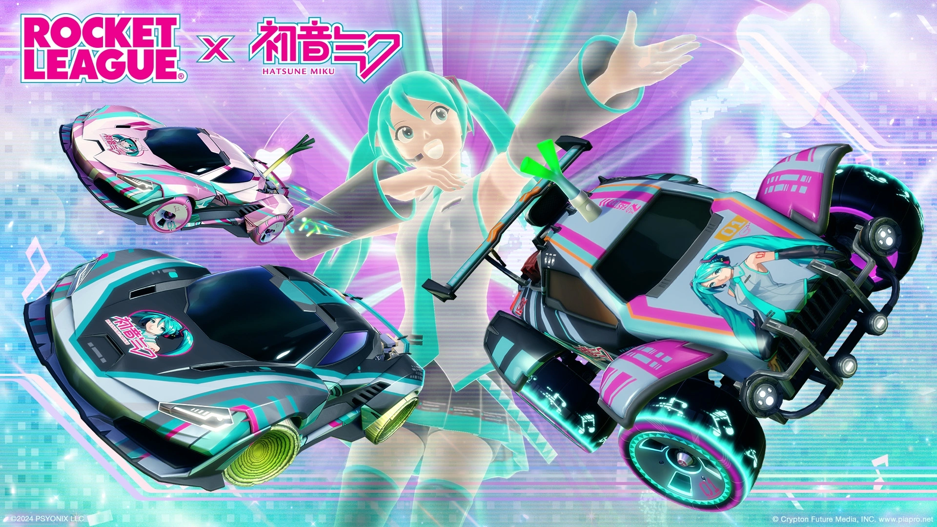 É oficial, não é nenhuma lhorota: Rocket League x Hatsune Miku!