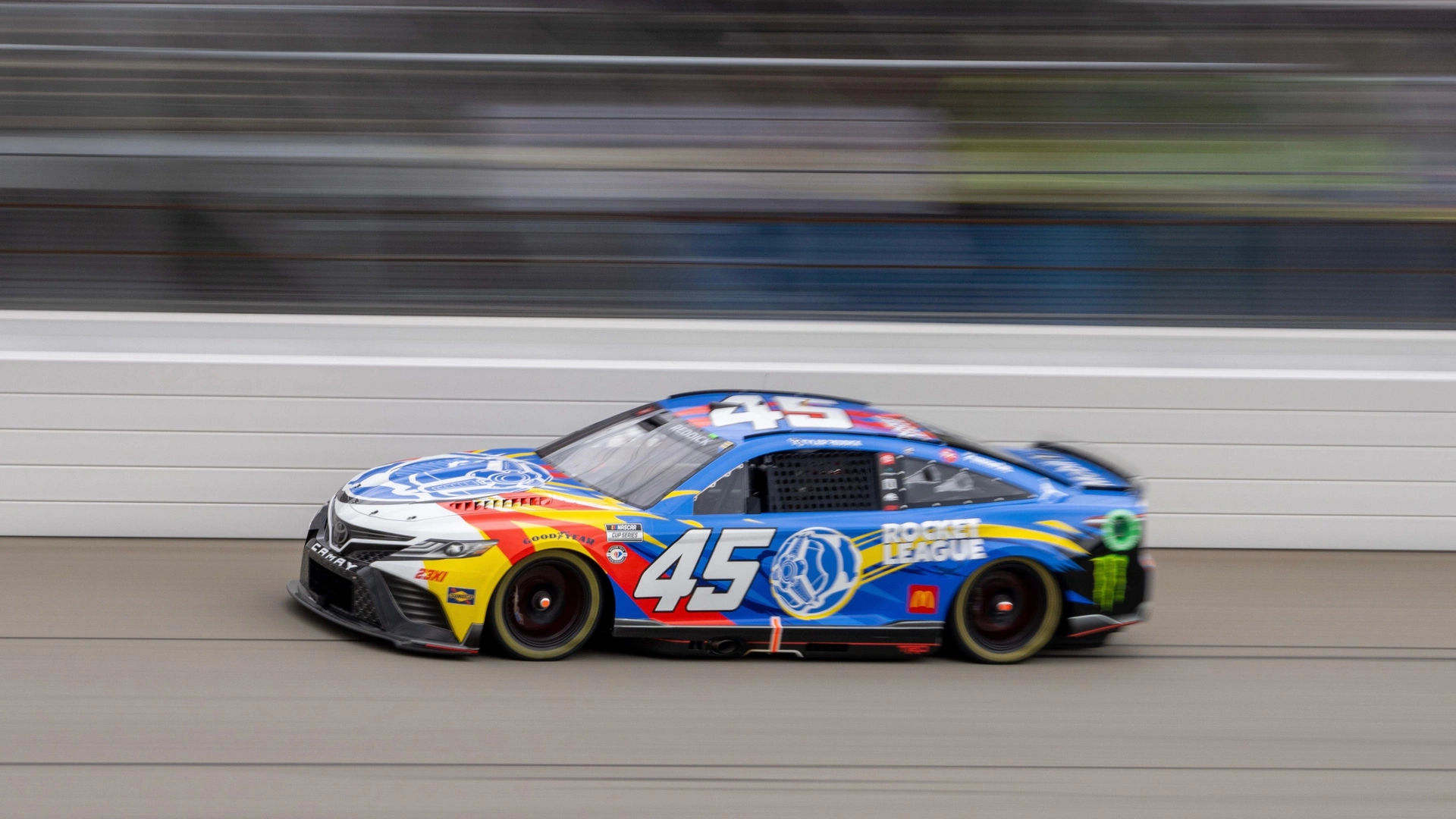 Race with NASCAR’s 75th Anniversary and IRL Rocket League Car