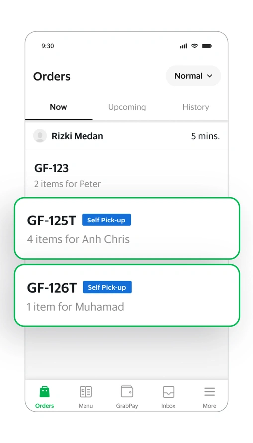 Managing Self Pick-up Orders and Scheduled Orders - GrabMerchant Website