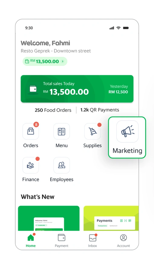Kembangkan bisnis melalui iklan, promo, dan paket campaign ...