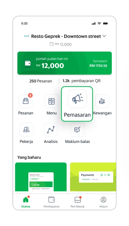 Kembangkan perniagaan anda melalui iklan, promosi, dan kempen ...