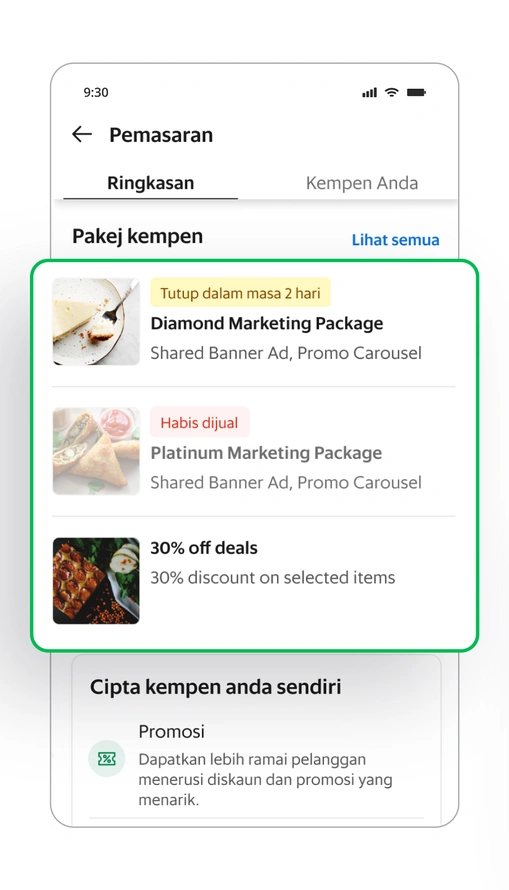 Kembangkan perniagaan anda melalui iklan, promosi, dan kempen ...