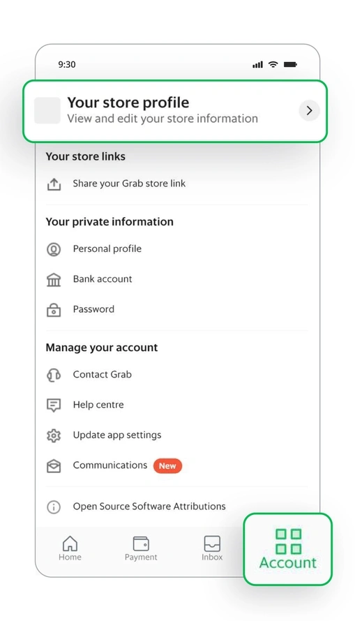 Setting Up Your Store - GrabMerchant Website