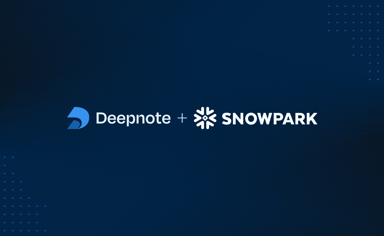 Snowpark for Python: Bring Python to your data warehouse with Deepnote