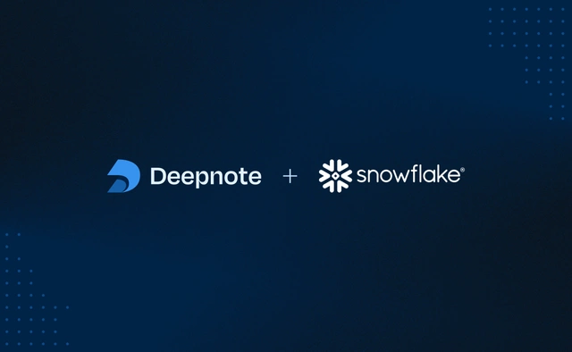 Bridging the exploratory analytics gap with Deepnote for Snowflake