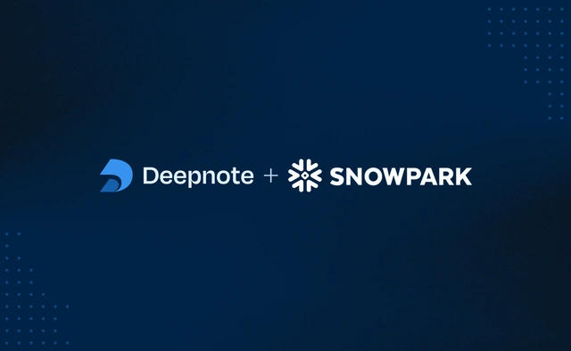 Snowpark for Python: Bring Python to your data warehouse with Deepnote