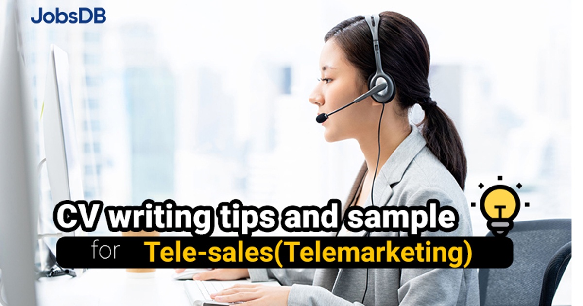 Resume & CV Writing Tips and Sample Telesales (Telemarketing) - Jobsdb ...